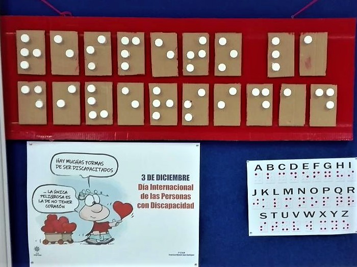 Mural en Braille por el Día Internacional de las Personas con ...